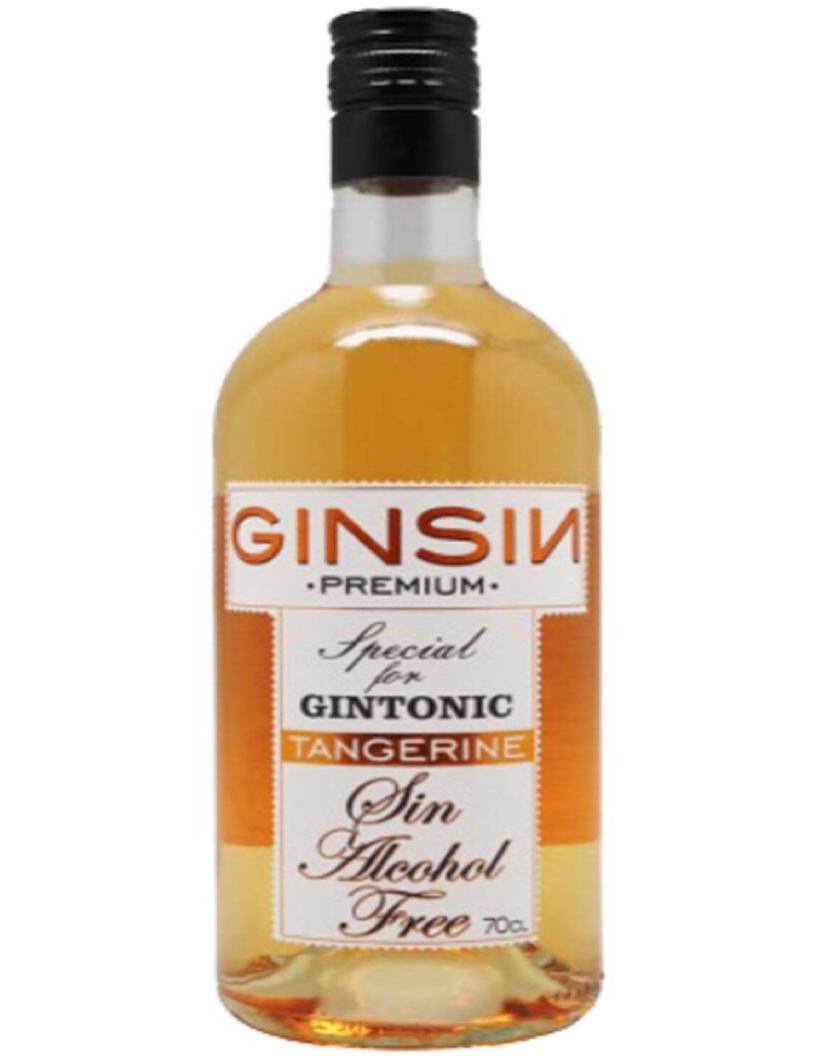 Ginsin - Tangerine 70cl - Alcohol Free Gin Alternative - The Alcohol ...