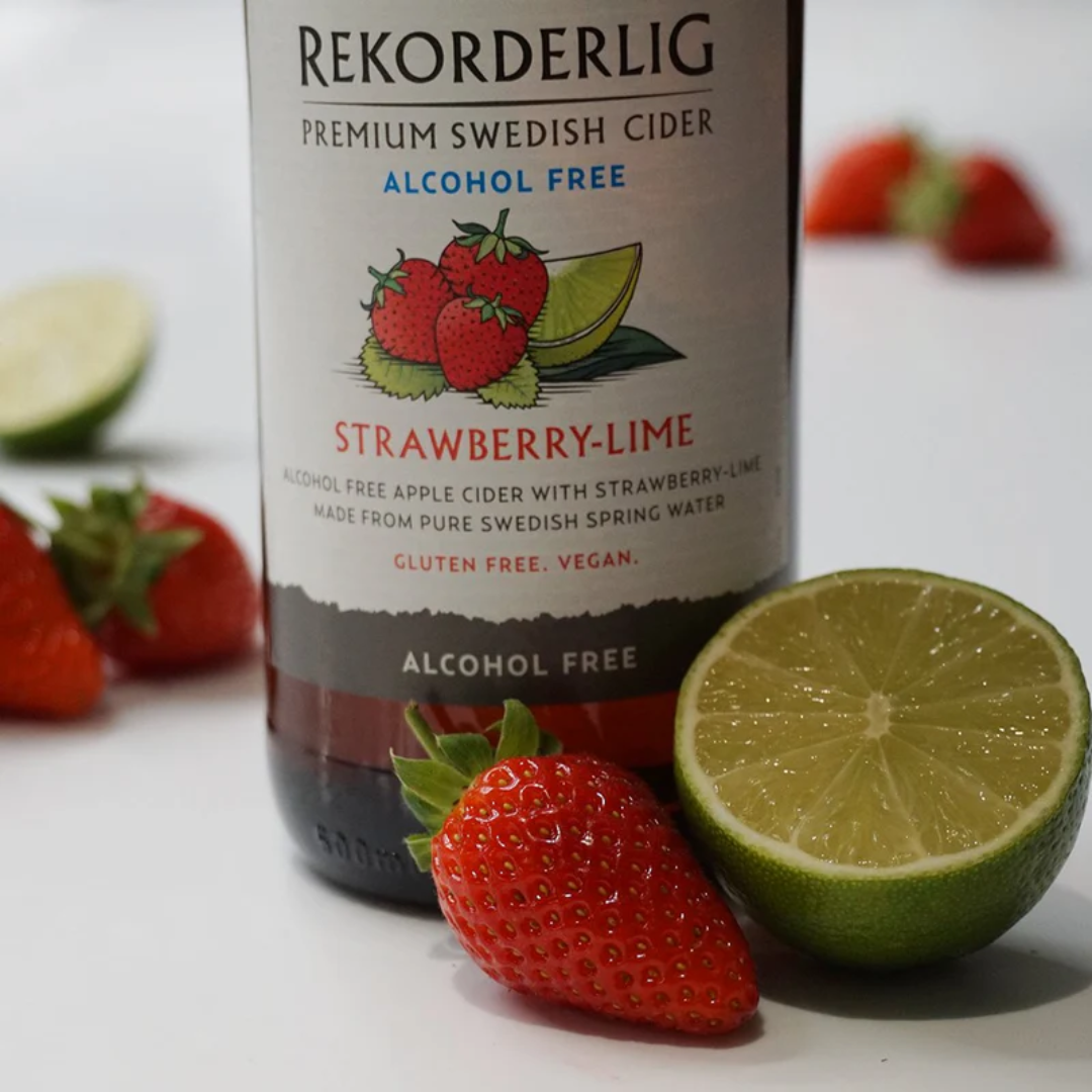 Rekorderlig Strawberry & Lime Alcohol-Free Cider 0% 500ml