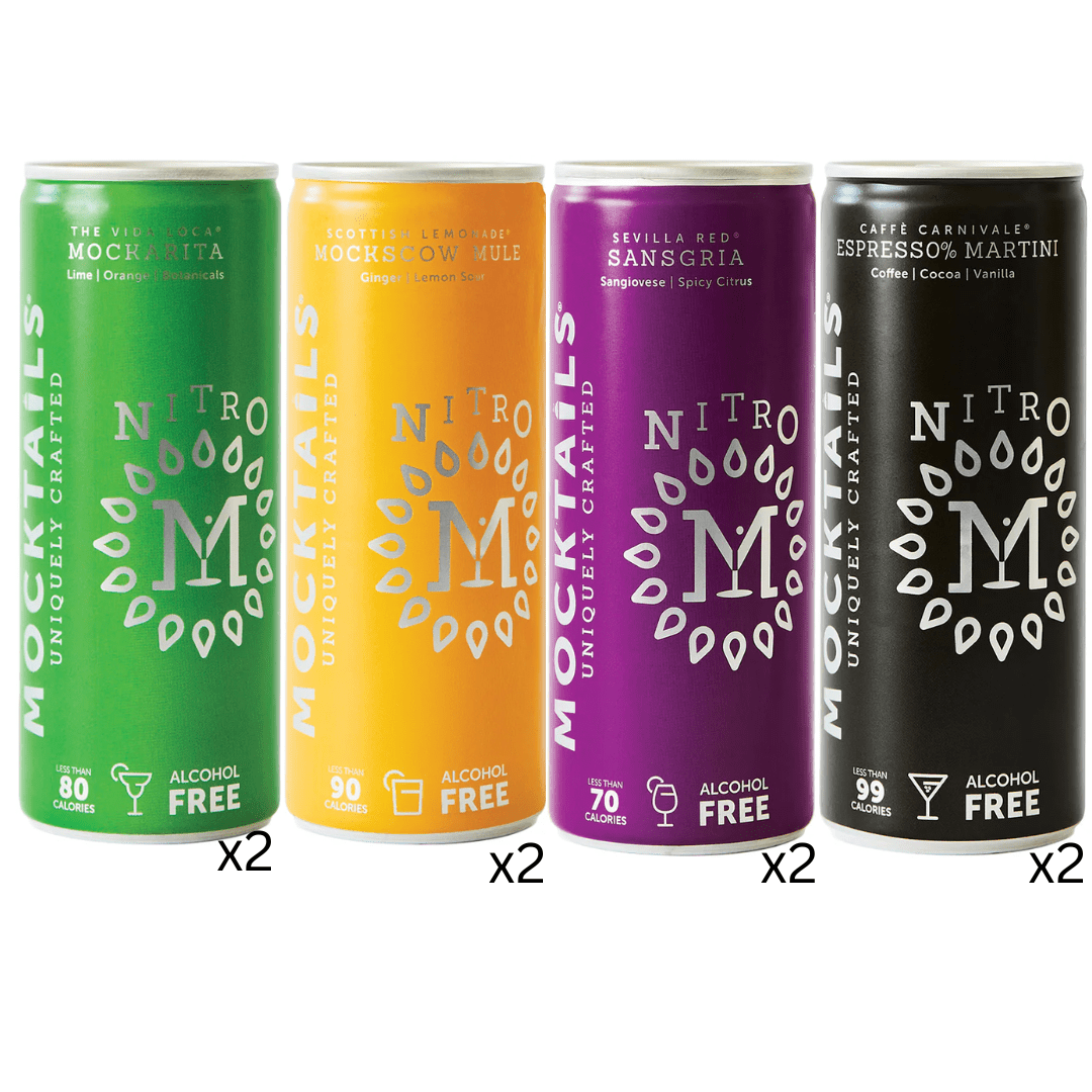 Mocktails - 8 can mixed alcohol free mocktail pack