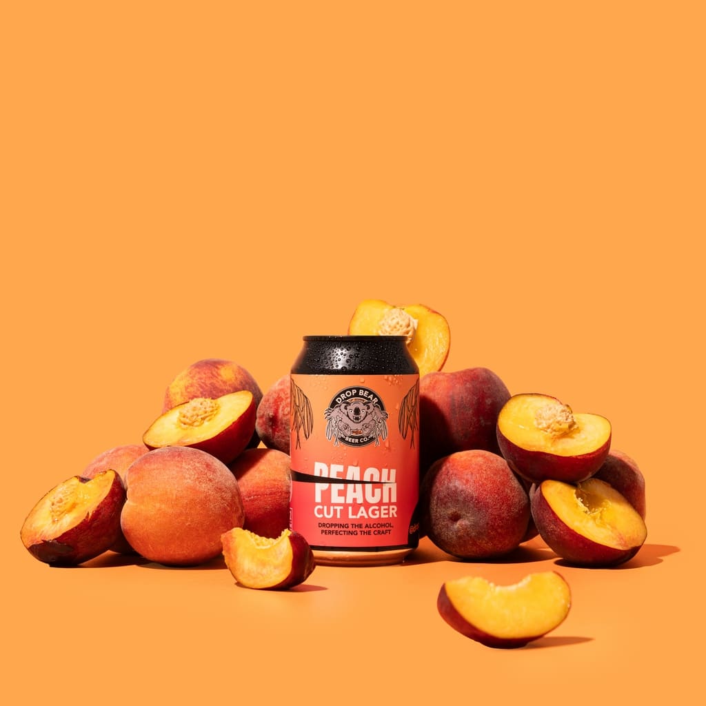 Drop Bear Peach Cut Lager - Non Alcoholic Lager